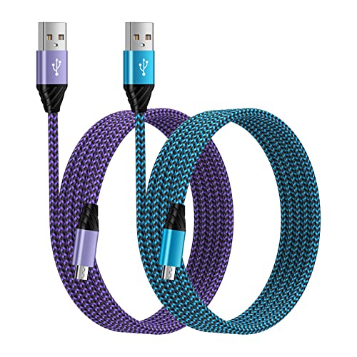 Android Phone Charger Cord Long Micro USB Charging Cable Data Transfer Fast Charging for Samsung Galaxy J8 J7 J6 J5 J4 J3 S7 S6,Moto E E5 E4 Plus/Play, G5 G5S G4 Plus/Play, G6 Play, Tablet, LG