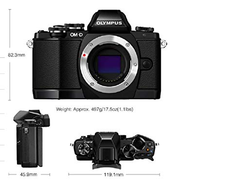 Olympus OM-D E-M10 Mark II Mirrorless Camera with 14-42mm II R Lens (Silver)