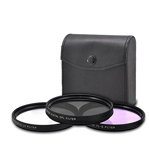 Sony Sonnar T FE 55mm f/1.8 ZA Full Frame Lens with Pro Kit. Includes: UV Filter, Circular Polarizing Filter, Fluorescent Day Filter, Sony Lens Hood, Front & Rear Caps - International Version