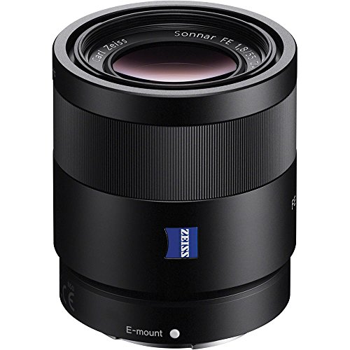 Sony Sonnar T FE 55mm f/1.8 ZA Full Frame Lens with Pro Kit. Includes: UV Filter, Circular Polarizing Filter, Fluorescent Day Filter, Sony Lens Hood, Front & Rear Caps - International Version