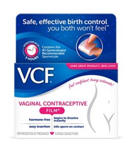 vcf vaginal contraceptive film — 9 sheets – 2pc