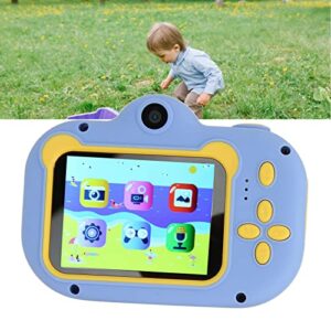 Hidyliu 1080P Kids Digital Camera - 2inch Kids Camera Cute Cartoon Design HD Digital Children Selfie Camera for Birthday (Blue)