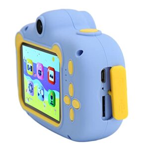 1080P 2inch Kids Camera Cute Cartoon Design HD Digital Children Selfie Camera for Birthday (Blue)