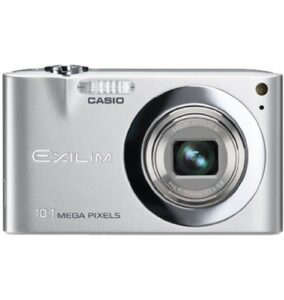 casio exilim ex-z100 10.1 mp with 4x optical zoom compact digital camera (silver)