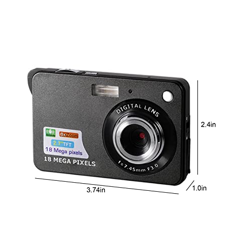 Small Camera, Upgrade HD Digital Camera for Students Teens Adults, Kids Camera with LCD Screen, 8X Zoom Compact Portable Mini Rechargeable Camera, Point and Shoot Digital Cameras