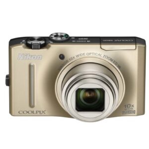 Nikon Coolpix S8100 12.1 MP CMOS Digital Camera with 10x Zoom-Nikkor ED Lens and 3.0-Inch LCD (Gold)