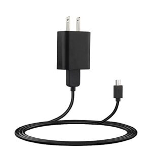 dericam 5v 1a micro usb wall charger, android charger cable, 5 volt 1000ma ac to dc power adapter for charging of android smartphone/kindle fire, security camera, 5ft/1.5m power cord, us plug(black)