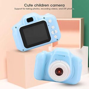 Portable Kids Camera Mini Children Kid Camera Digital Video Rechargeable Camera Toy with 2.0 Inch TFT Color Screen(Blue)