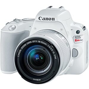 Canon Cameras US 2252C001 EOS Rebel SL2 (WH) EF-S 18-55mm f/4-5.6 STM (BK) Digital SLR Camera Kit, 3", White