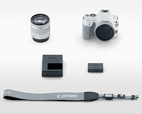 Canon Cameras US 2252C001 EOS Rebel SL2 (WH) EF-S 18-55mm f/4-5.6 STM (BK) Digital SLR Camera Kit, 3", White