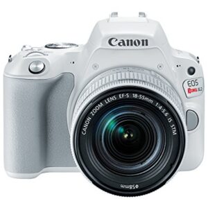 Canon Cameras US 2252C001 EOS Rebel SL2 (WH) EF-S 18-55mm f/4-5.6 STM (BK) Digital SLR Camera Kit, 3", White