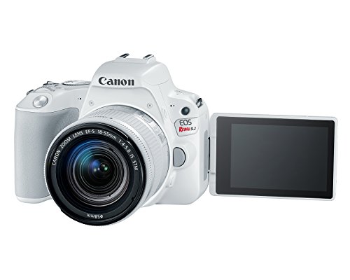 Canon Cameras US 2252C001 EOS Rebel SL2 (WH) EF-S 18-55mm f/4-5.6 STM (BK) Digital SLR Camera Kit, 3", White