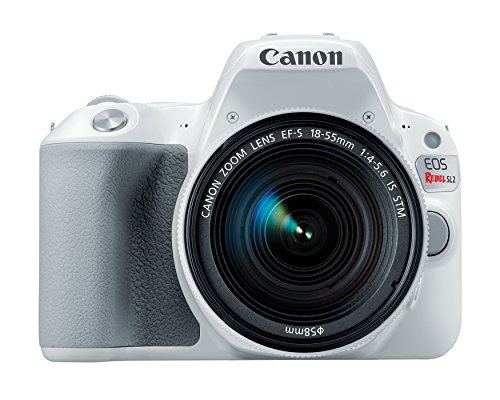 Canon Cameras US 2252C001 EOS Rebel SL2 (WH) EF-S 18-55mm f/4-5.6 STM (BK) Digital SLR Camera Kit, 3", White