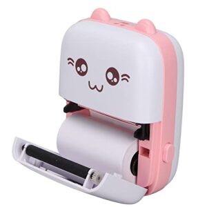 Liccx Pocket Printer, Mini Photo Printer, 200DPI Resolution,Ergonomic Design, Print Any Text, Pictures, Memos, Blessings,(Pink)