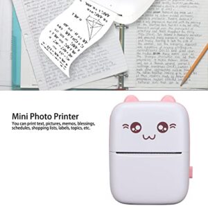 Liccx Pocket Printer, Mini Photo Printer, 200DPI Resolution,Ergonomic Design, Print Any Text, Pictures, Memos, Blessings,(Pink)