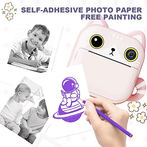 SHENGAO 2.4 Inch IPS Screen Video Digital Camera Birthday Gift Full HD Photo Digital Camera Kids Digital Camera with Print Paper