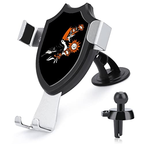 Sunflower Toucan Car Phone Holder Mount Universal Cellphone Vent Clamp for Dashboard Windshield Stand