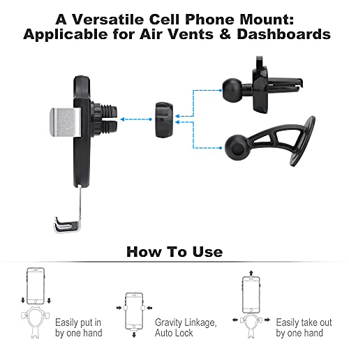 Sunflower Toucan Car Phone Holder Mount Universal Cellphone Vent Clamp for Dashboard Windshield Stand