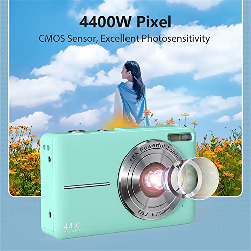 Amketima Digital Cameras for Photography, 1080p High-Definition Digital Camera 44 Million Photos 16x Digital Zoom Camera Anti-Shake Proof Home Camera