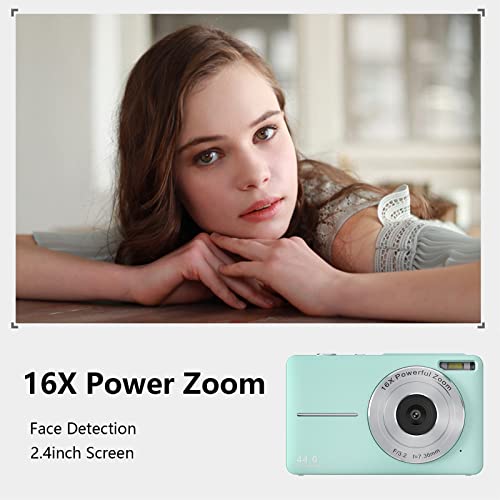 Amketima Digital Cameras for Photography, 1080p High-Definition Digital Camera 44 Million Photos 16x Digital Zoom Camera Anti-Shake Proof Home Camera