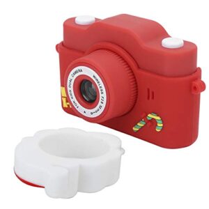 Jopwkuin Santa Child Camera, Red Child Camera Portable Easy to Operate One Key Shooting with Built in Mp3 Music Multi Languages for Gifts for Outdoor