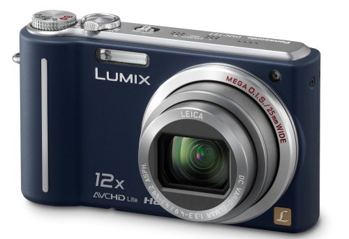 Panasonic Lumix DMC-ZS3 10MP Digital Camera with 12x Wide Angle MEGA Optical Image Stabilized Zoom and 3 inch LCD (Blue)