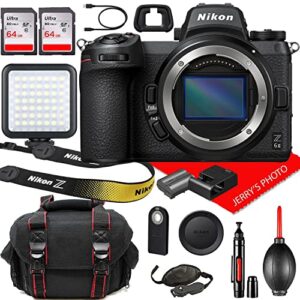 nikon intl. nikon z6ii mirrorless digital body only cmos camera case, 128gb additional memory, led light, cleaning pen compact z 6ii 1659 z 6ii