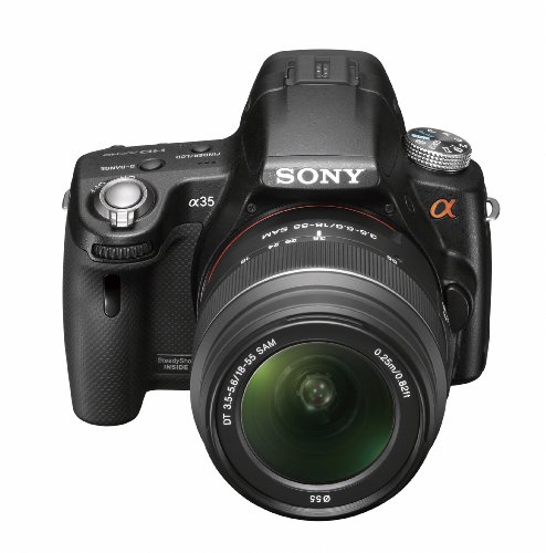 Sony Alpha SLT-a35 16 MP Digital SLR Kit with Translucent Mirror Technology and 18-55mm Lens