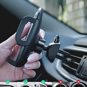 Beglero Car Vent Phone Mount, AC Vent Phone Holder with 3-Level Adjustable Clip, Air Vent Phone Holder Compatible with iPhone 13 12 SE 11 Pro Max XS XR, Galaxy Note 20 S20 S10 and More