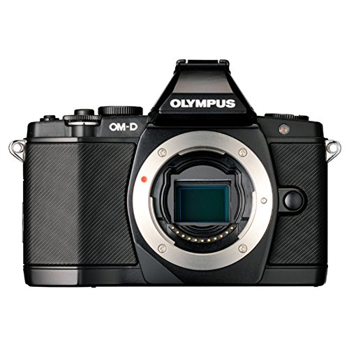 Olympus OM-D E-M5 16MP Live MOS Interchangeable Lens Camera with 3.0-Inch Tilting OLED Touchscreen [Body Only] (Black) - International Version (No Warranty)