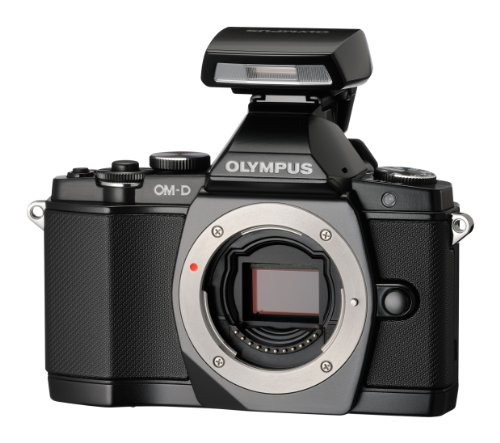 Olympus OM-D E-M5 16MP Live MOS Interchangeable Lens Camera with 3.0-Inch Tilting OLED Touchscreen [Body Only] (Black) - International Version (No Warranty)