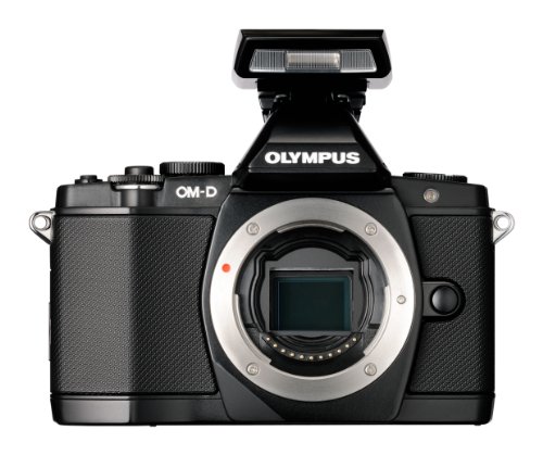 Olympus OM-D E-M5 16MP Live MOS Interchangeable Lens Camera with 3.0-Inch Tilting OLED Touchscreen [Body Only] (Black) - International Version (No Warranty)