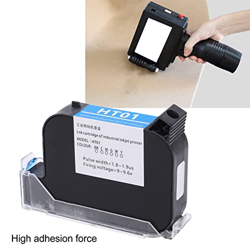 Fafeicy 42ML Handheld Printer Ink Cartridge Rapid Drying Inkjet Printer Cartridge Replacement 12.7mm (Blue)