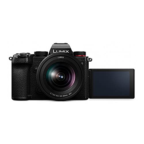 Panasonic LUMIX S5 4K Mirrorless Full-Frame L-Mount Camera with 20-60mm Lens and 16-35mm f/4 Wide Zoom Lens and DMW-BLK22 Battery Bundle (3 Items)