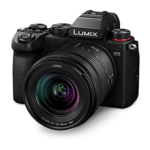 Panasonic LUMIX S5 4K Mirrorless Full-Frame L-Mount Camera with 20-60mm Lens and 16-35mm f/4 Wide Zoom Lens and DMW-BLK22 Battery Bundle (3 Items)