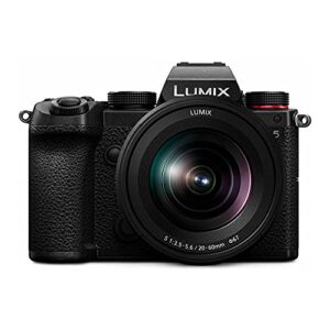 Panasonic LUMIX S5 4K Mirrorless Full-Frame L-Mount Camera with 20-60mm Lens and 16-35mm f/4 Wide Zoom Lens and DMW-BLK22 Battery Bundle (3 Items)