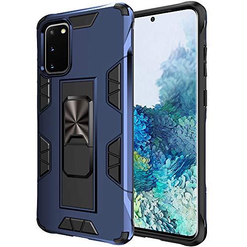 Military Grade Drop Samsung Galaxy S20 Plus Case Galaxy S20+ Case Shockproof with Kickstand Stand Built-in Magnetic Car Mount Armor Heavy Duty Protective Case for Galaxy S20 Plus Phone Case (Blue)