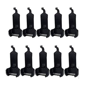 walkie talkie belt clip compatible with two way radio wln kd-c1 radtel rt-10 luiton lt-316 tidradio td-m8 rt22 zastone x6 zeadio zs-b1 nktech nk-u1 radioddity r1 (10 pack)