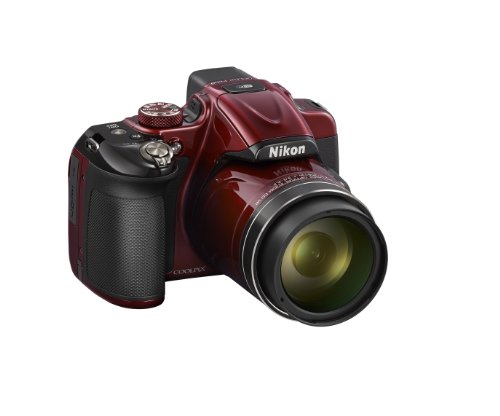 Nikon COOLPIX P600 16.1 MP Wi-Fi CMOS Digital Camera with 60x Zoom NIKKOR Lens and Full HD 1080p Video (Red) (Discontinued by Manufacturer)