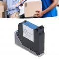 Hilitand Handheld Inkjet Printer Cartridge Replacement 25.4mm Black 42ml Portable Ink Cartridge for Industrial Office Use