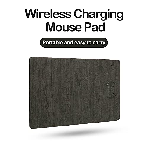 Fast Wireless Charger Mouse Pad,Fast Wireless Charging Mouse Mat 10w Qi Certified Case-Friendly for iPhone 14/14Pro/14Pro Max/13/13Pro/13Pro Max/12/12 Pro/11/11Pro/XR/X,Samsung Galaxy S10/S9 for Gifts