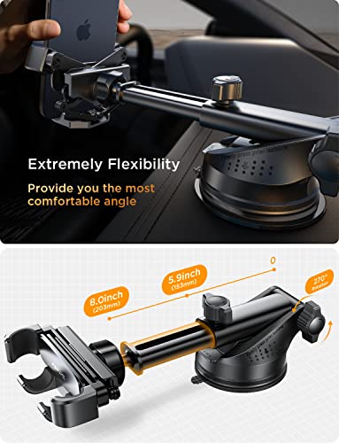 AINOPE Phone Mount for Car 2022 Upgrade 3-1 Gravity Car Phone Holder Mount for Car Dashboard Windshield Air Vent Cell Phone Holder Car Mount Compatible with iPhone 14 13 12 11 Pro Max & All Phones