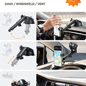 AINOPE Phone Mount for Car 2022 Upgrade 3-1 Gravity Car Phone Holder Mount for Car Dashboard Windshield Air Vent Cell Phone Holder Car Mount Compatible with iPhone 14 13 12 11 Pro Max & All Phones