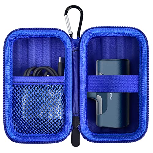 Case Compatible with iWALK Small Portable Charger 4500mAh/ 4800mAh/ 3350mAh Power Bank, Battery Pack Storage Holder Bag Fits for USB Cable and Accessories (Box Only) - Blue