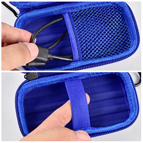 Case Compatible with iWALK Small Portable Charger 4500mAh/ 4800mAh/ 3350mAh Power Bank, Battery Pack Storage Holder Bag Fits for USB Cable and Accessories (Box Only) - Blue