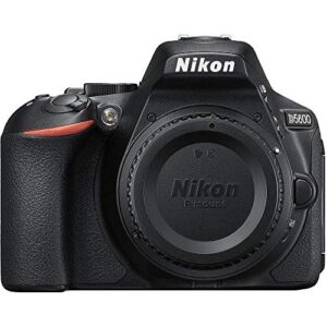 Nikon D5600 DSLR Camera with 18-55mm Lens (1576) + Nikon 70-300mm Lens + 64GB Card + Case + Corel Photo Software + EN-EL14 A Battery + HDMI Cable + Cleaning Set + More (International Model) (Renewed)