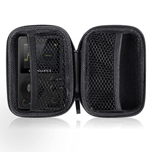 MP3 Player Case for HIFI WALKER H2, H2 Touch, H2 Touch Pro Hi-Res Audio Player, Durable Hard Shell Travel Black Case for MP3 MP4 Players,iPod Shuffle,USB Cable,Earphones,Memory Cards,U Disk,Keys