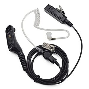 2 wire acoustic tube earpiece mic compatible with motorola apx 1000 apx 2000 apx 6000 xpr 7000 xpr 7550 xpr 7550e xpr 6000 xpr 6350 xpr 6500 xpr 6550 xir p8260 xir p8268 two way radio