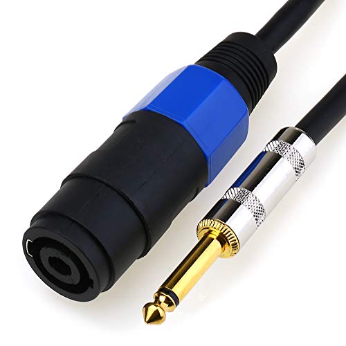 6.35 to NL4MMX -0.5M Audio - 1/4" TS Male to Speakon Adapter Patch Speaker Cable