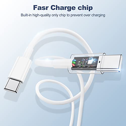 20W iPad Fast Charger USB C for iPad Pro 12.9,11 inch 2021/2020/2018, New iPad Air 5th/4th 10.9 inch 2022/2020, Apple-iPad Mini 6 Gen 2021, PD Wall Charging Block with 6Ft USB C to C Charging Cable